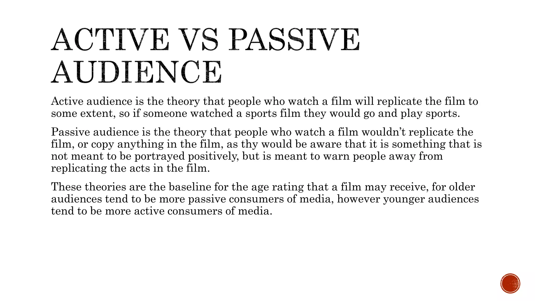 Audience theory | PPT