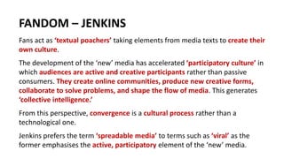 AUDIENCE THEORY -- FANDOM -- JENKINS.pptx