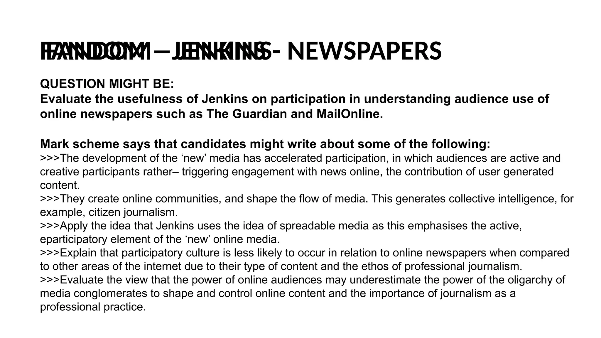 AUDIENCE THEORY - JENKINS ON FANDOMS.pptx