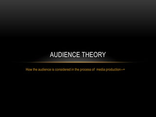 Audience theory | PPT