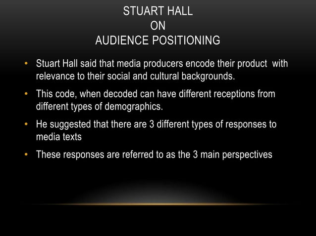 Audience theory | PPT