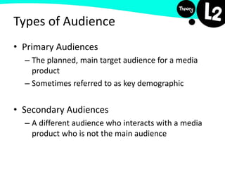 Audience theory lecture | PPTX