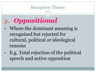 A2 Media Studies Audience theory | PPT