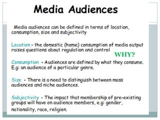 A2 Media Studies Audience theory | PPTX