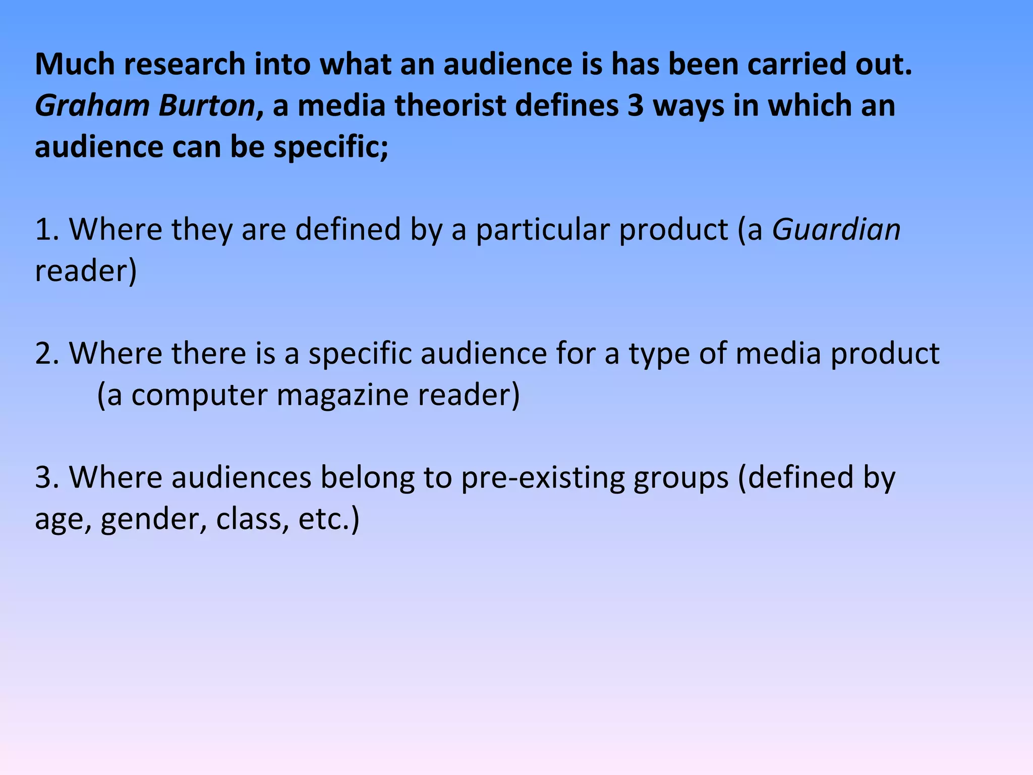 Audience Types | PPT