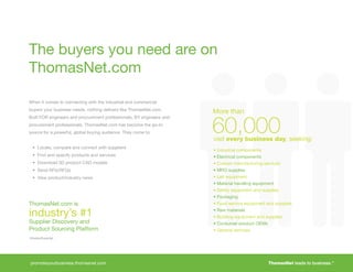 The ThomasNet Audience | PPT