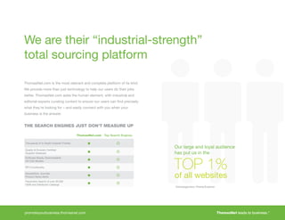 The ThomasNet Audience | PPT