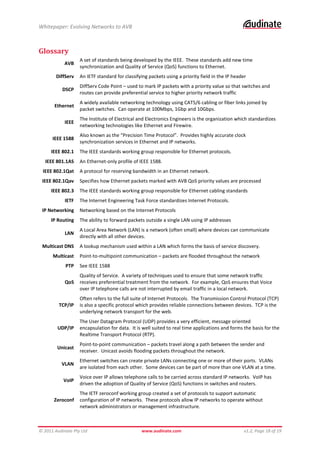 Audinate avb white paper v1.2 | PDF