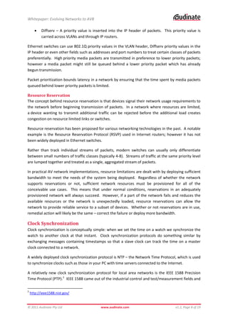 Audinate avb white paper v1.2 | PDF