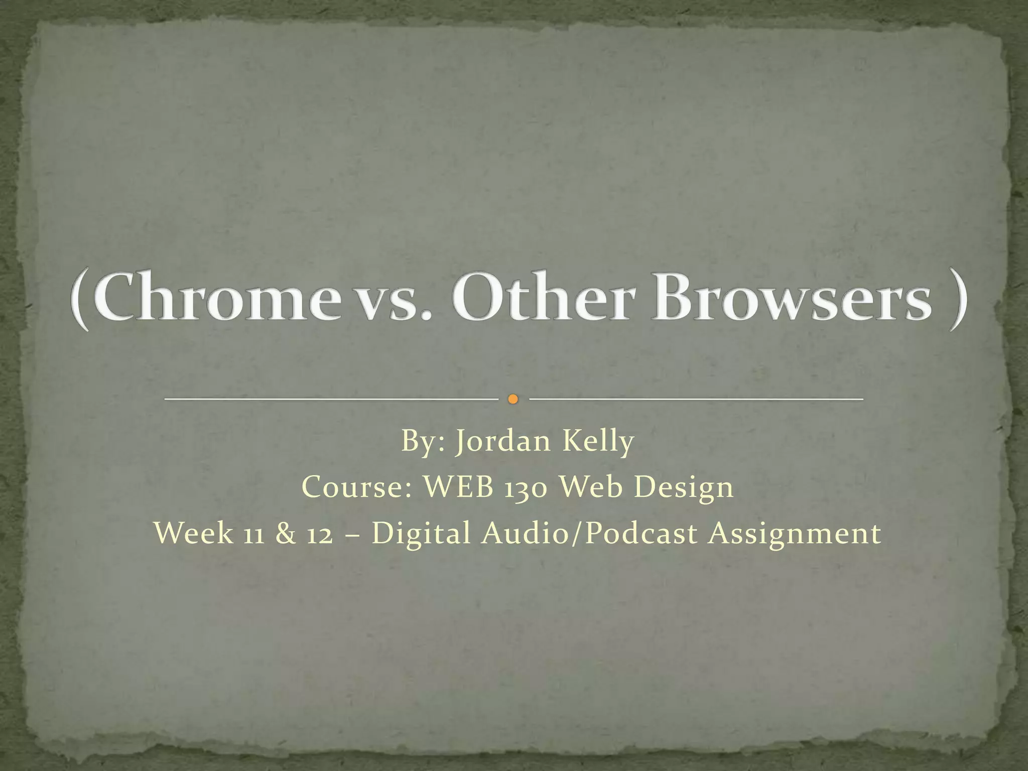 Digital Audio/Podcast Assignment | PPT