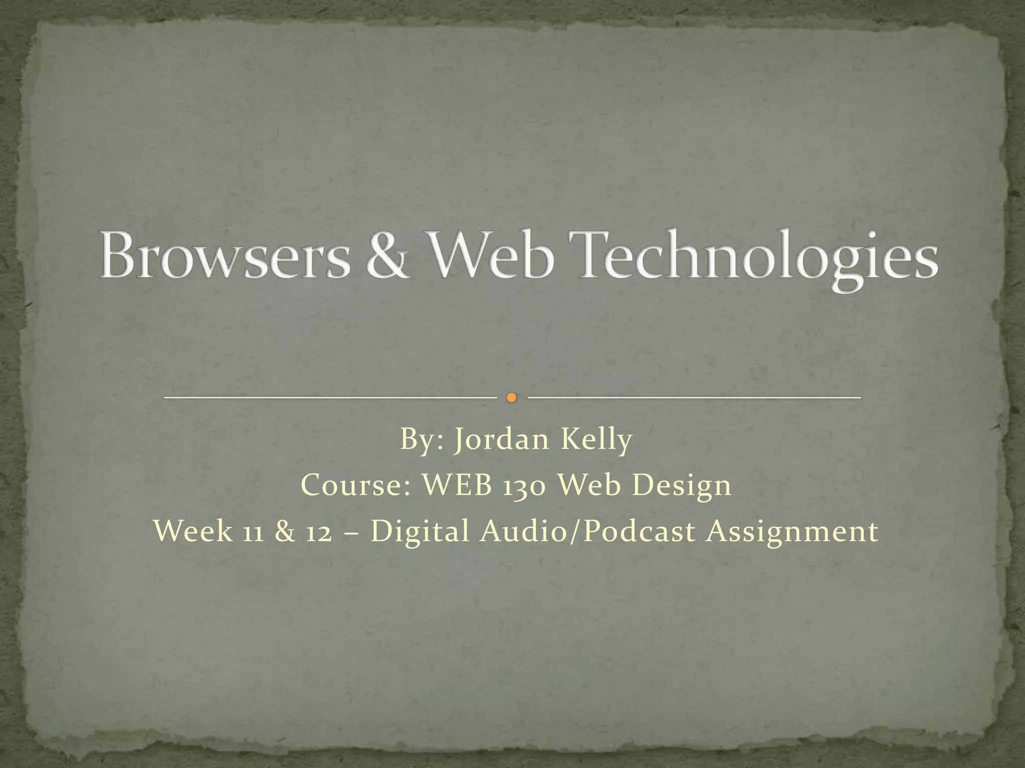 Digital Audio/Podcast Assignment | PPT