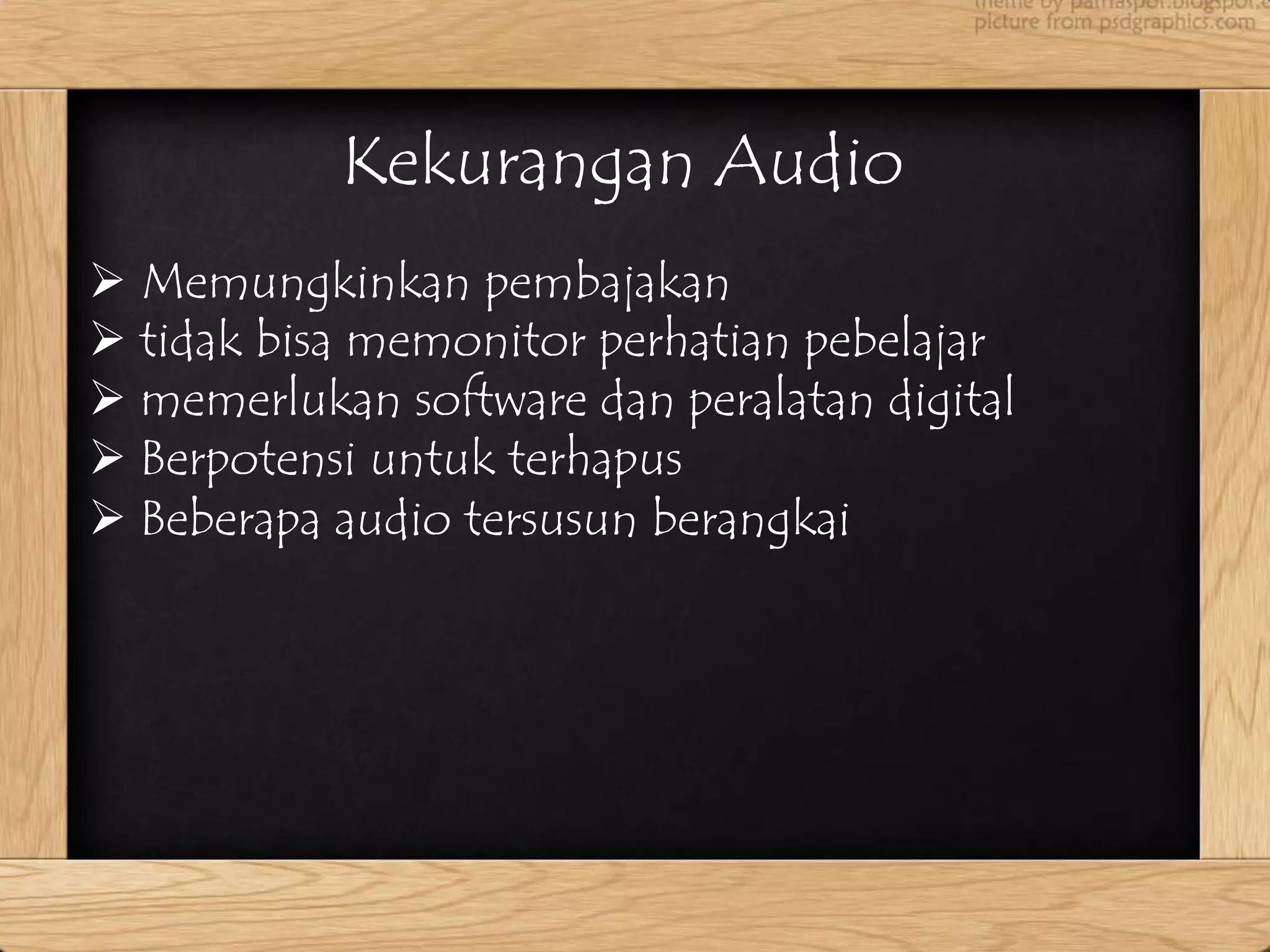 Audio (teknik audio visual) | PPT