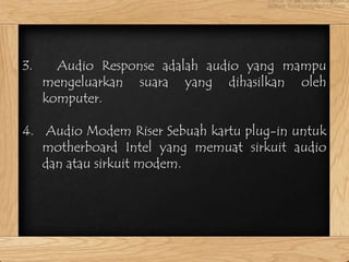 Audio (teknik audio visual) | PPT