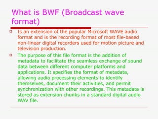 Audio And Image Files | PPT | Digital Audio | Computer Software and ...