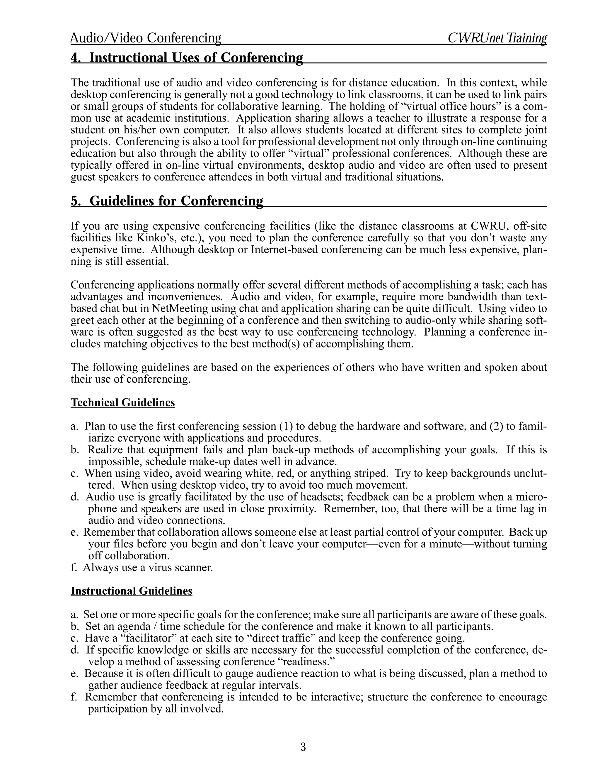 Audio and Video Conferencing | PDF