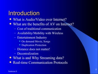 Audio And Video Over Internet | PPT