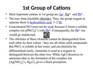 AUDIO -CHM 102--MODULE 1 --QUALITATIVE ANALYSIS.pptx | Chemistry | Science