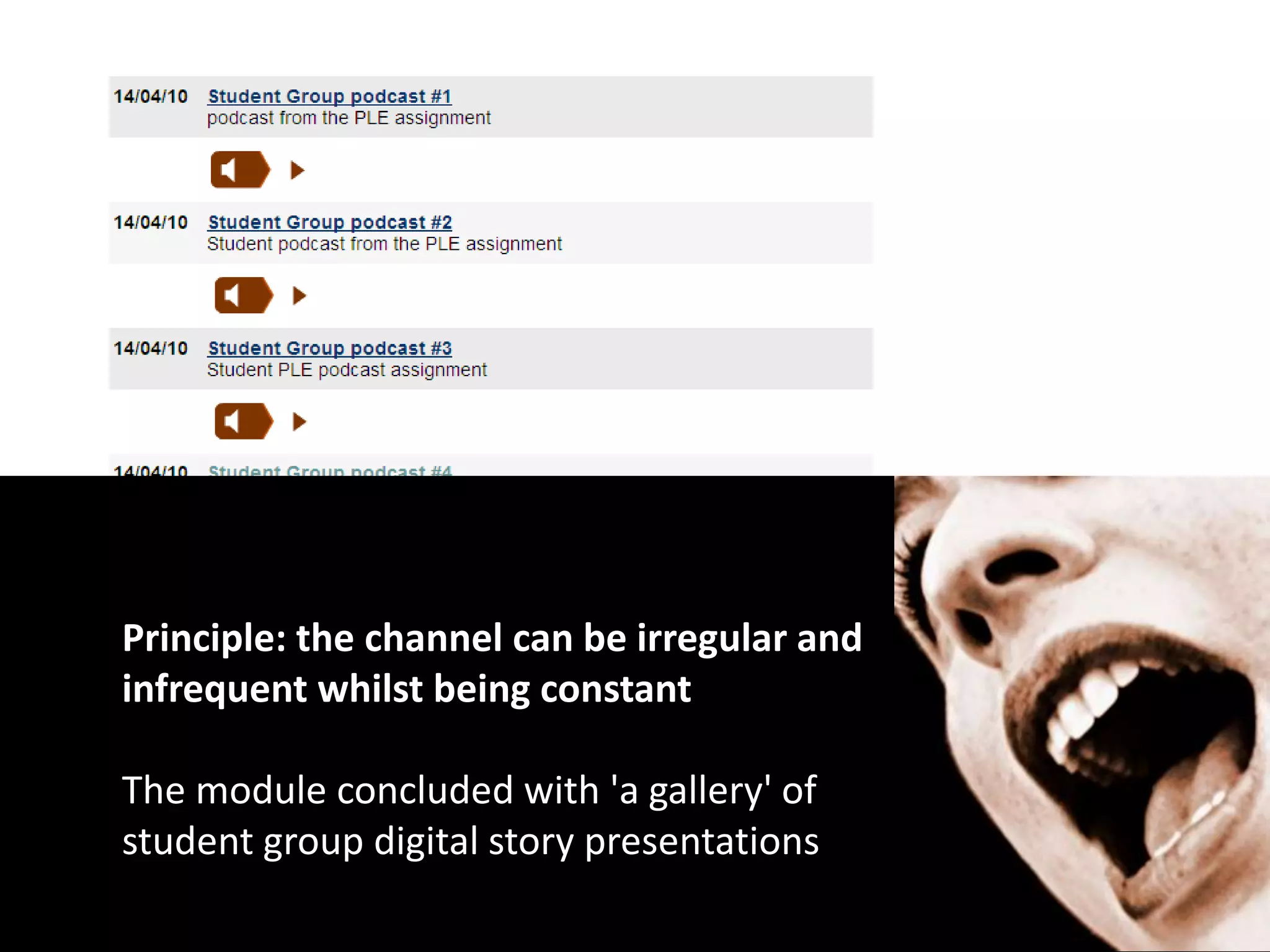 Audio enhanced learning environment | PPTX