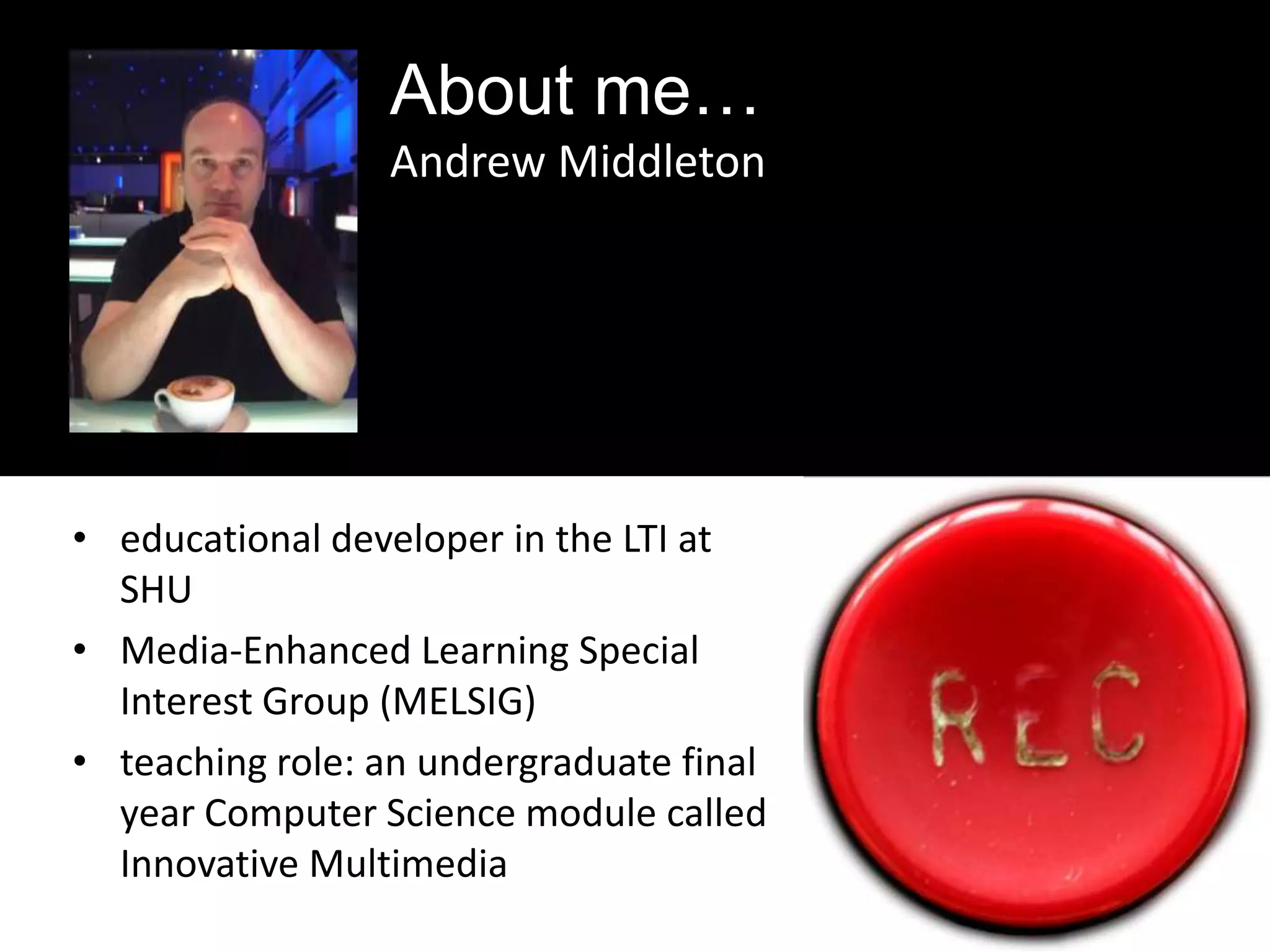 Audio enhanced learning environment | PPTX