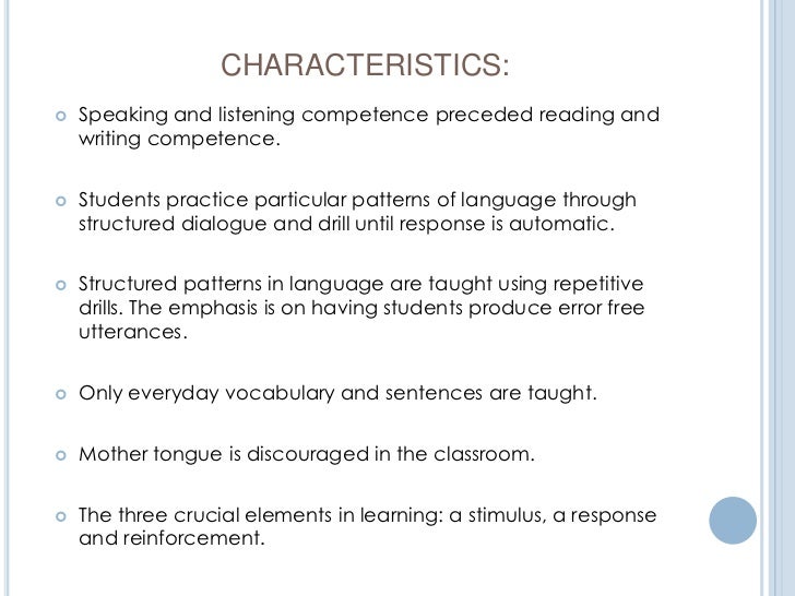 Audio Lingual Method