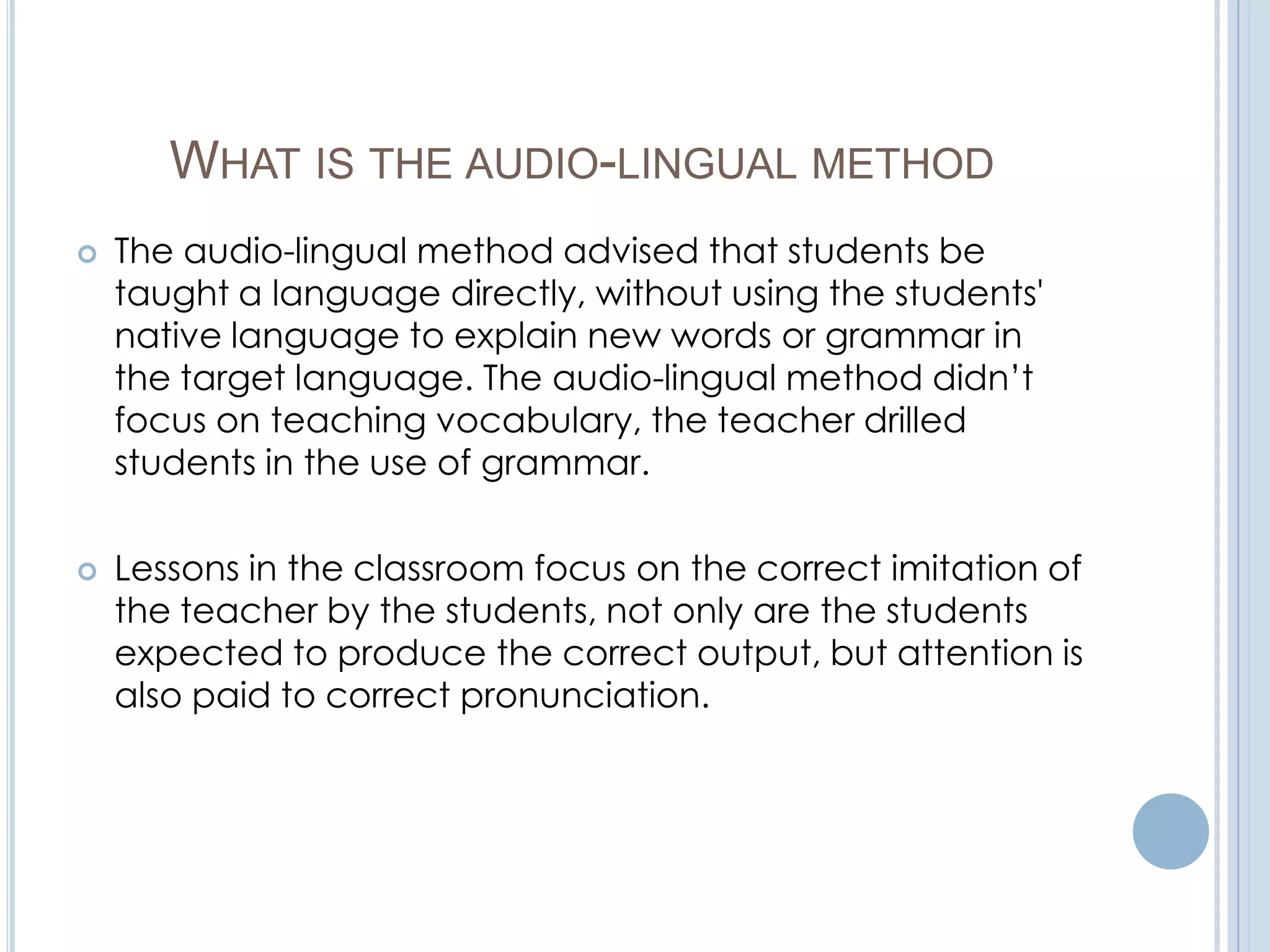 Audio lingual | PPTX