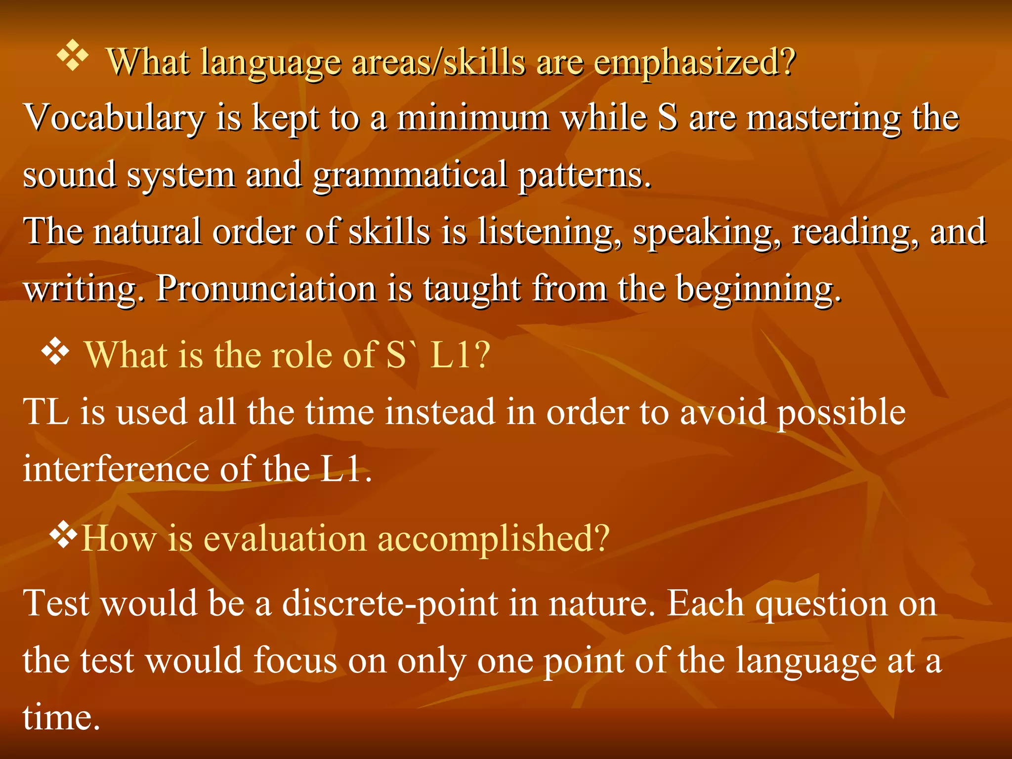 Audio Lingual Method | PPT