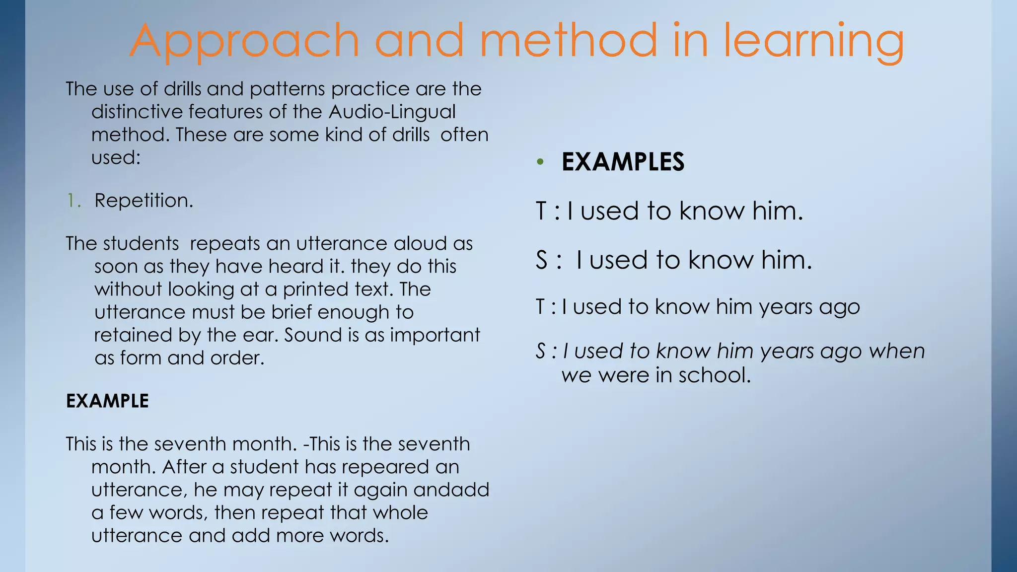 Audio lingual method | PPTX