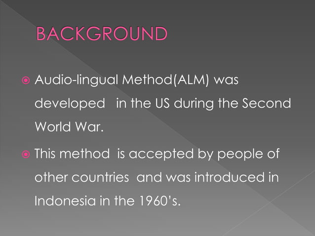 Audio lingual method | PPTX