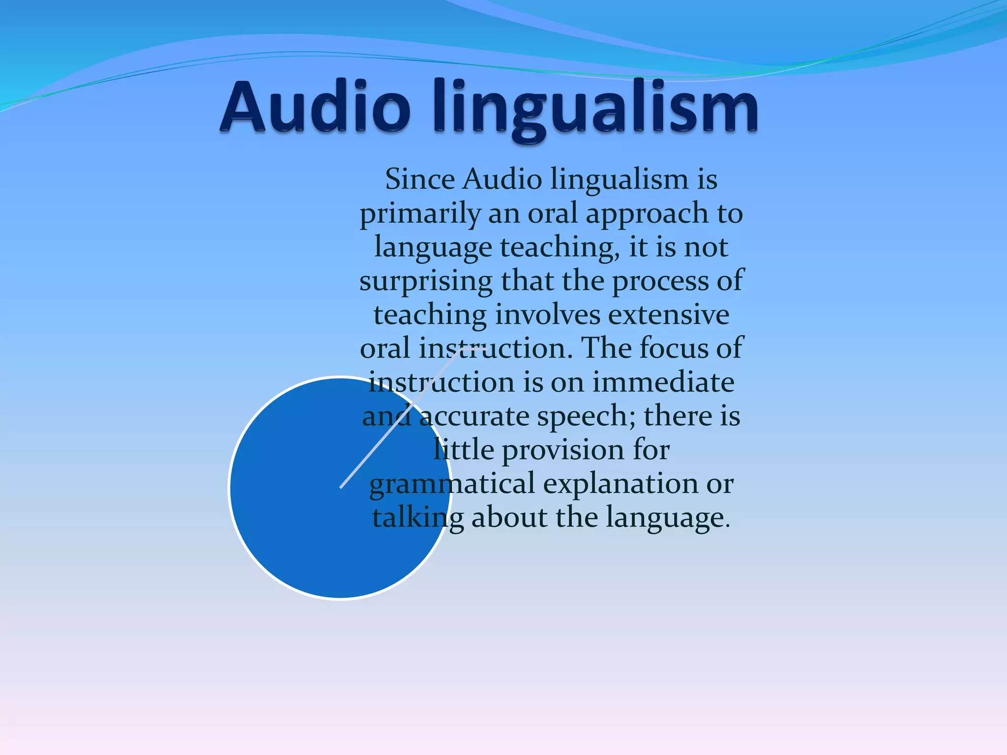Audio Lingual Method | PDF