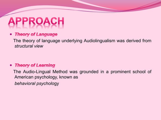 Audio Lingual Method | PDF