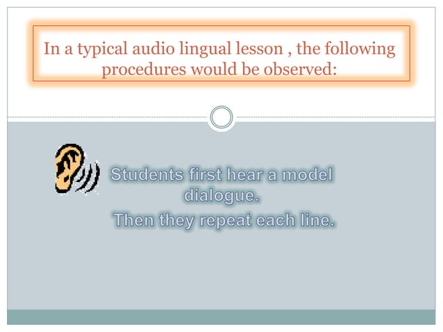 Audio Lingual Method Practicum | PPT