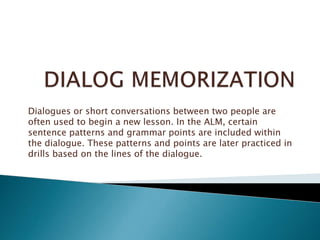 Audio Lingual Method rizzo-simón | PPT