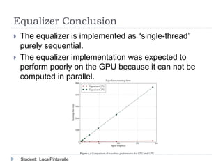 Audio processing algorithms on the gpu | PPT