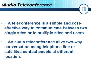 AUDIO TELECONFERENCE | PPT