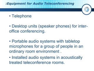 AUDIO TELECONFERENCE | PPT