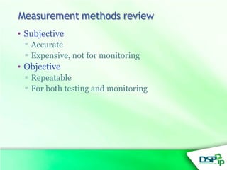 IPTV QoE Monitoring | PPT
