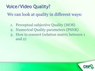 IPTV QoE Monitoring | PPT