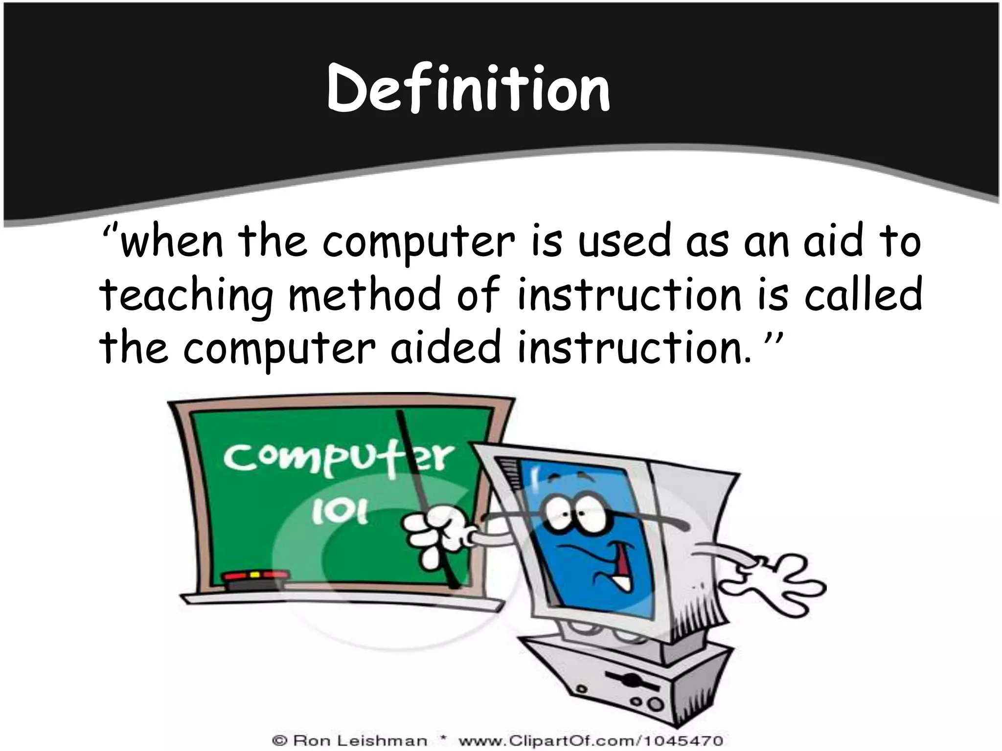 computer aided instruction | PPTX