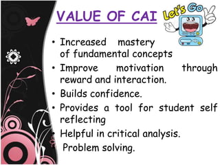computer aided instruction | PPTX