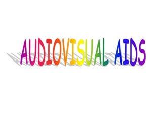 Audio-Visual-AIDS.ppt | Video Production | Content Production