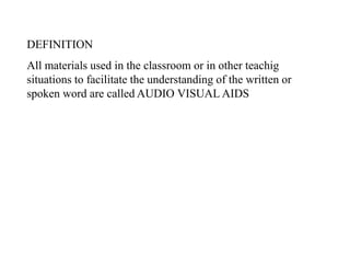 Audio-Visual-AIDS.ppt | Video Production | Content Production