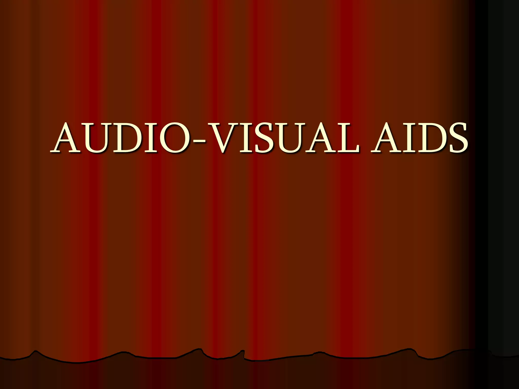 Audio visual aids | PPT