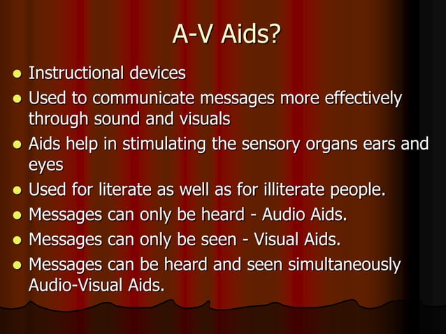 Audio visual aids | PPT | Digital Audio | Computer Software and Applications