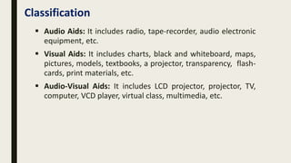 Audio and visual aids for Health Education | PPTX