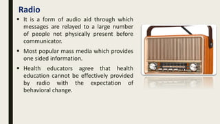 Audio and visual aids for Health Education | PPTX