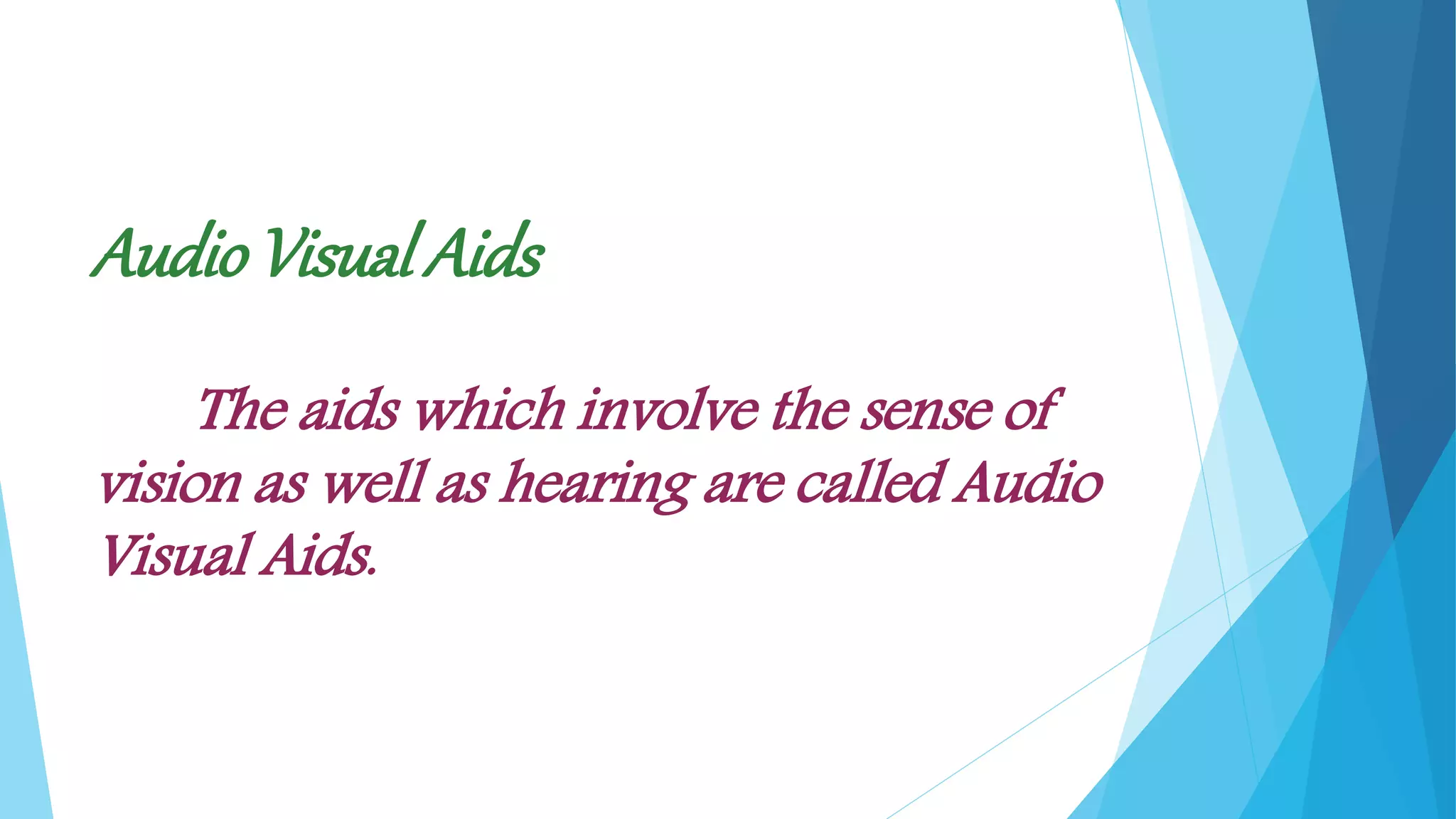 Audio visual aids | PPTX