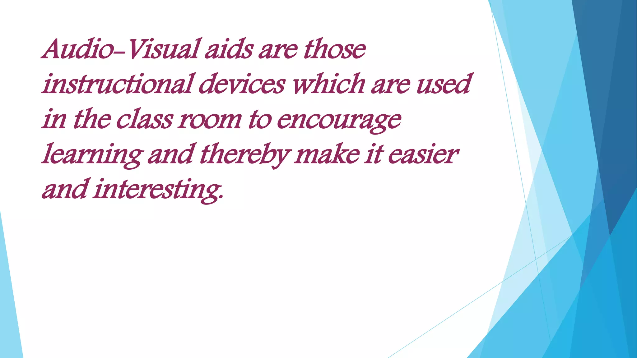 Audio visual aids | PPTX