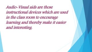 Audio visual aids | PPTX