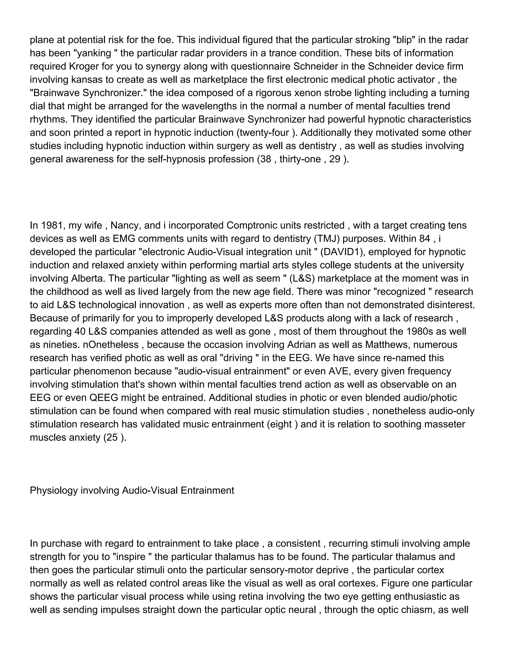 Audio-Visual Entrainment, Background Physical Mechanisms - By Gaga ...