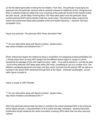 Audio-Visual Entrainment, Background Physical Mechanisms - By Gaga ...